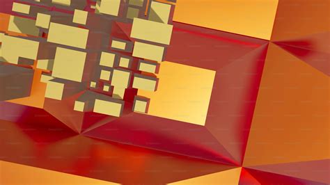 사각형과 직사각형이 있는 빨간색과 노란색 추상 배경 사진 Unsplash의 디지털 이미지 이미지