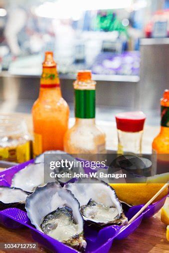 Seafood Shop South Melbourne Market Melbourne Australia High Res Stock