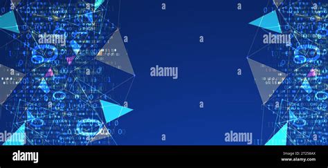 Technology Background Big Data Concept Binary Computer Code Vector