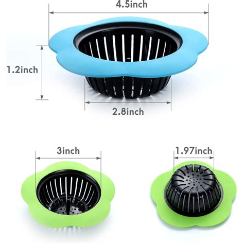 Комплект от 4 броя цедки за мивка Силикон Пластмаса Многоцветни Emag Bg