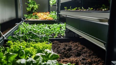 Indoor Vertical Farming With Lush Greenery Stock Image Image Of Vertical Lush 359684307