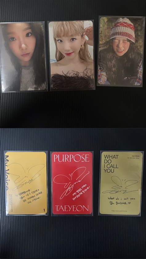 Taeyeons Photocards Hobbies And Toys Collectibles And Memorabilia K