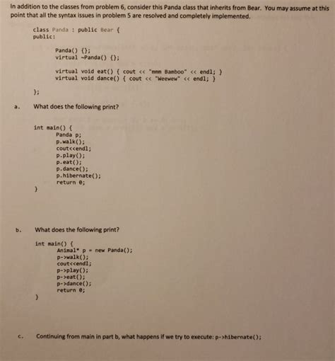 Solved A Consider The Following Main Function There Are