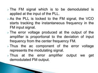 FSK FM DEMODULATOR VOLTAGE REGULATOR ICS PPT