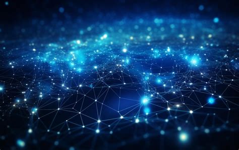 Premium Photo Technology Network Background