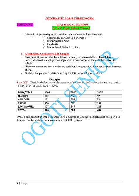 Geog Bk2 Ogoti Senior Notes For Cre Geography Form Two Work