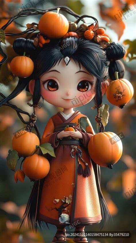 Ai创作图农家小女孩板栗插画 Q版果农 福柿包装插画 好柿花生插画 Q版葫芦 西梅卡通汉服女孩 南瓜小南瓜人小人 事柿顺心 古风汉服q版女孩过年 枇杷少女 Q版黄豆 心想柿成 Q版古风女孩 Q