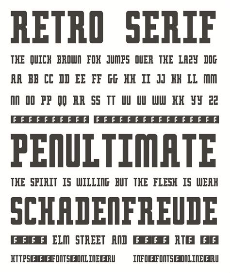 Retro Serif Font