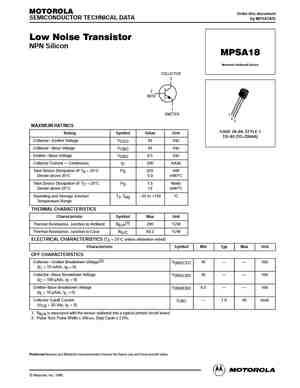 MPSA12 Datasheet and Replacement, Transistor Equivalent Finder, Cross ...