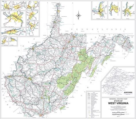 Large Detailed Map Of West Virginia With Cities And Towns Map Of West Virginia Detailed Map