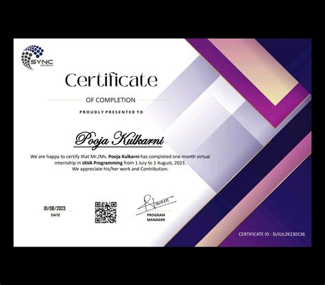 Pooja Sanjay Kulkarni On Linkedin Syncinterns Syncintern Java Javaprogramming