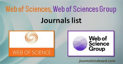 science journal citation index list