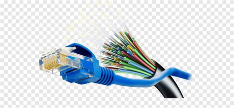 Blue Ethernet Cable Illustration Leased Line Internet Access Broadband Internet Service
