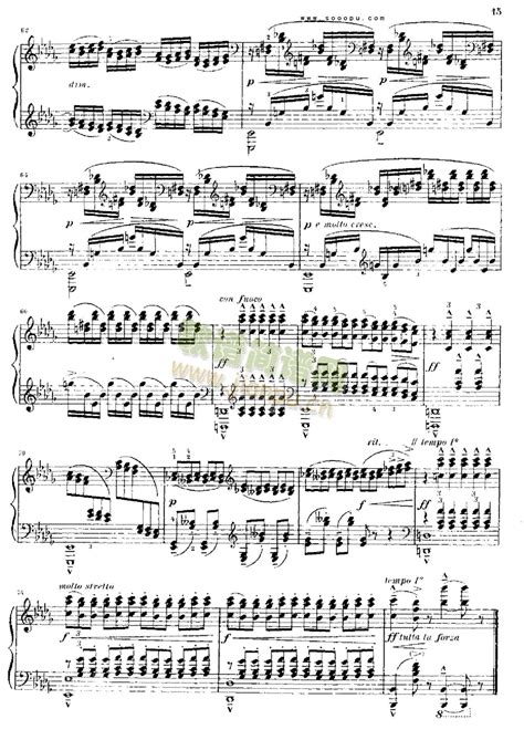 德彪西12首钢琴练习曲 键盘类 钢琴 歌谱简谱网