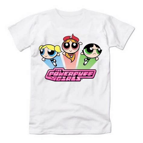Camiseta Meninas Super Poderosas Branca Shopee Brasil