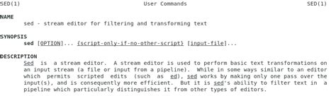 Linux Stream Editor Sed A Stream Editorsed Is Used To Perform