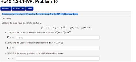 Solved Consider The Initial Value Problem For Function Y Y Chegg