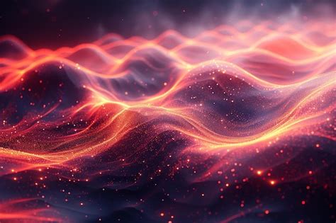 An Abstract Visualization Of Sound Waves Emanating From A Speaker Premium Ai Generated Image