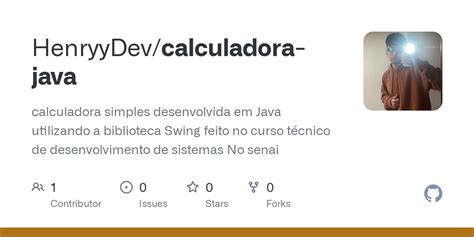 GitHub HenryyDev Calculadora Java Calculadora Simples Desenvolvida Em Java Utilizando A