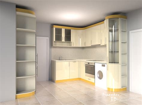 Кухня по индивидуален проект “Весела” Мебели Пипонков Кухни спални маси по поръчка София