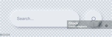 네오모픽 인터페이스의 검색 창 양식 템플릿입니다 신형성 디자인 요소 Ui 구성 요소 벡터 레이아웃 그림 웹 사이트 인터페이스 투명 한 배경에 소셜 미디어에 대 한 고립 된