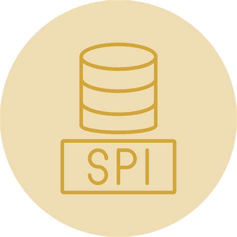 Sql Databases Line Yellow Circle Icon 44105488 Vector Art At Vecteezy