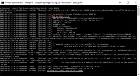 Creare Una Web Application Con Spring Boot Mongodb Angular 4 E Typescript E Deployarla In