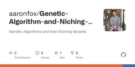 Github Aaronfoxgenetic Algorithm And Niching Variants Genetic Algorithms And Their Niching