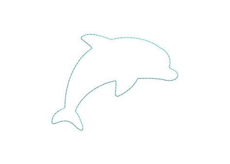 Dolphin Outline Template
