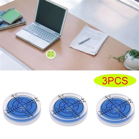 정밀 버블 레벨 원형 측정 미터 32mm 스피릿 버블도 마크 표면 레벨 원형 측정 미터 3 개 측정 및 분석 장비