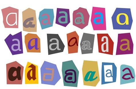 Letras Collage Vectores Iconos Gráficos Y Fondos Para Descargar Gratis
