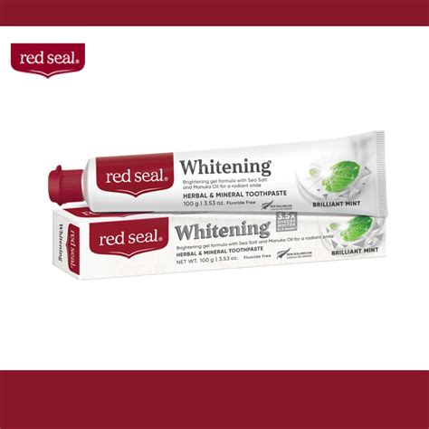 Red Seal Whitening Toothpaste Sls Free 3 Shades Whiter Teeth In 7 Days