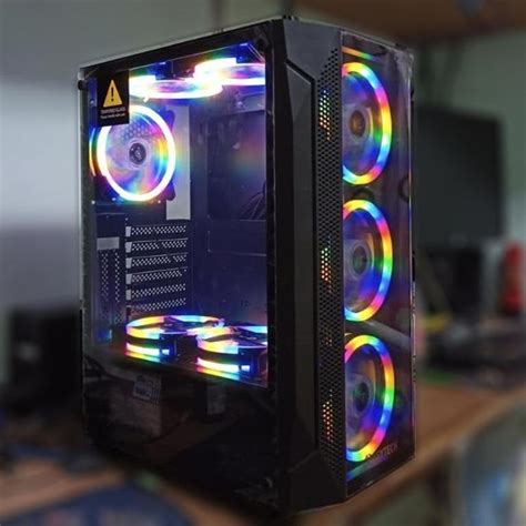Keytech T1000 Terminator TG Gaming Chassis CPU Case Tempered Glass 120mm X4 Addressable RGB