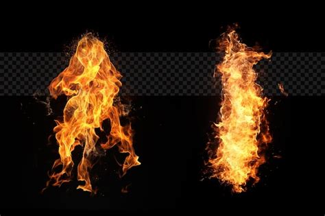 Premium Psd Blazing Display Fire Flame Png Particles And A Fiery Effect Mesmerizing Visual
