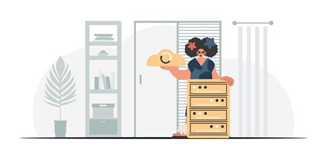 Premium Vector Synchronization And Security Of Information Capacity Concept The Energized Lady