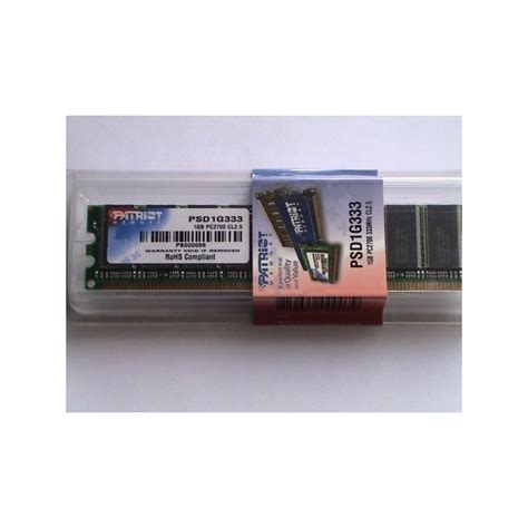 Patriot 1gb Pc2700 333mhz Ddr Desktop Memory New