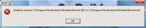 Cara Mengatasi Error Unable To Rename C Pada Borland C