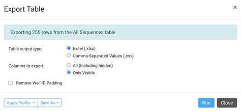 Ngs Antibody Analysis All Sequences Table Columns Geneious Biologics Support