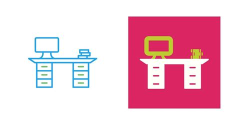 Working Desk Vector Icon 23996285 Vector Art At Vecteezy