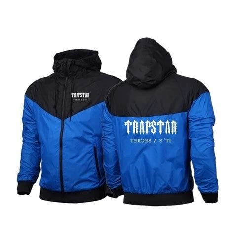 ₩30449에서 남자 재킷 스프링 트랩 스타 폭격기 재킷 S 3xl 슬림 한 단색 인쇄 후드 트렌치 코트 지퍼 220926 Dhgate