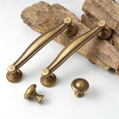 Brass Cabinet Pulls And Knobs 5 Inches Hole Center Drawer Pulls Antique