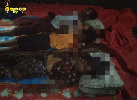 ကျောက်တော်တွင်အကြမ်းဖက်စစ်ကောင်စီလက်နက်ကြီးကျည်စထိမှန်၍ မိသားစုဝင် ၃ ဦး