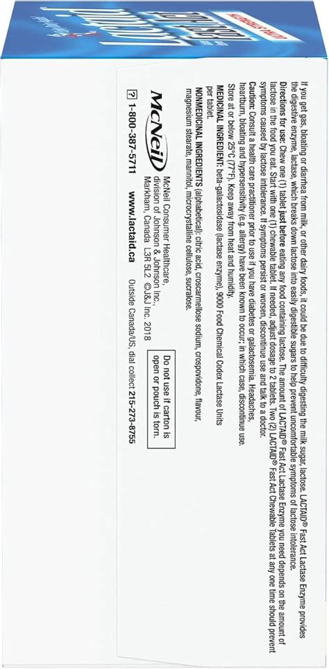 Lactaid Fast Act Chewable Tablets Caplets Chewables Buy Now With Express International