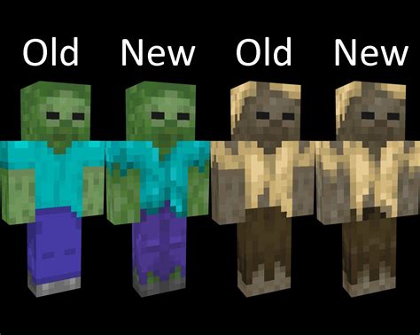 Zombie Texture New Husk 128x128 Zombie Texture Novaskin