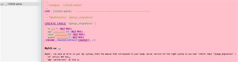 Php Importing Mysql Database Into Phpmyadmin 1064 Stack Overflow