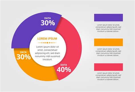 Percentage Pie Chart Template 2154047 Vector Art At Vecteezy