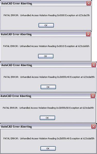 autocad 2008 continually closing don t know why autocad drawing
