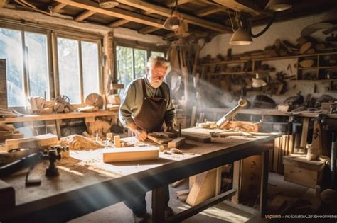 Premium Ai Image Carpentry Workshop Generative Ai