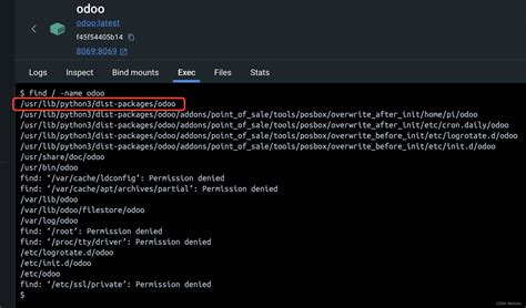 Docker中odoo项目路径odoo 在docker里 运行 Odoo的绝对路径在docker里找不到这个模块的引用 Csdn博客