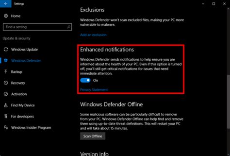 How To Turn Off Windows Defenders Enhanced Notifications In Windows 10 Pcworld
